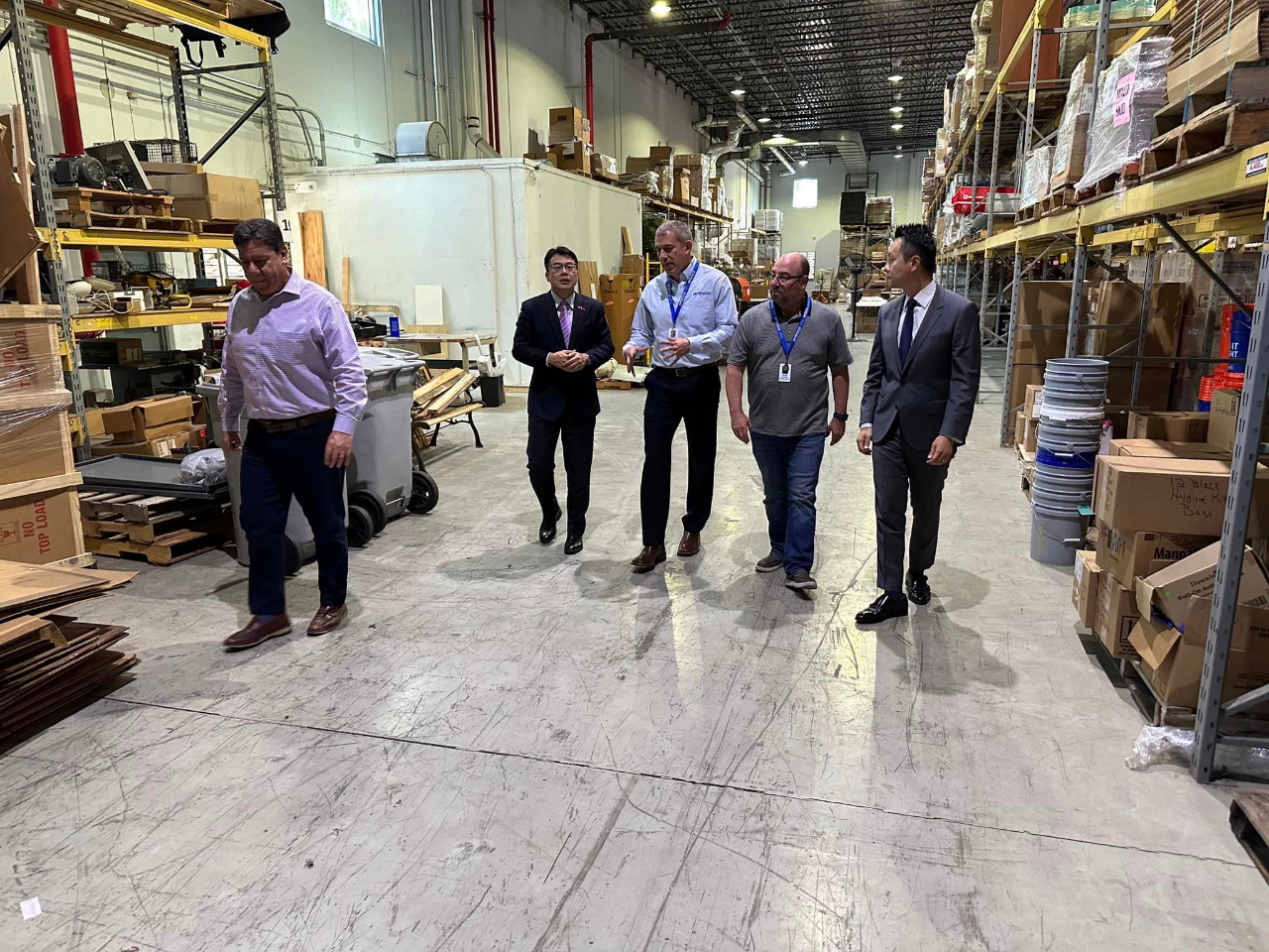 Touring FFTP’s facility.