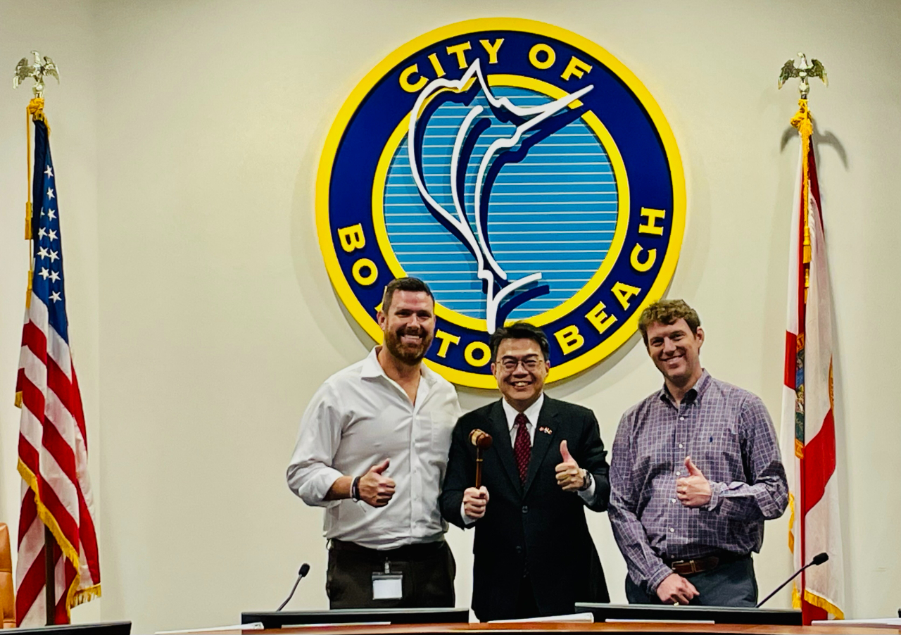 DG Chou with Lois Frankel(middle) and Dan Dugger(left)