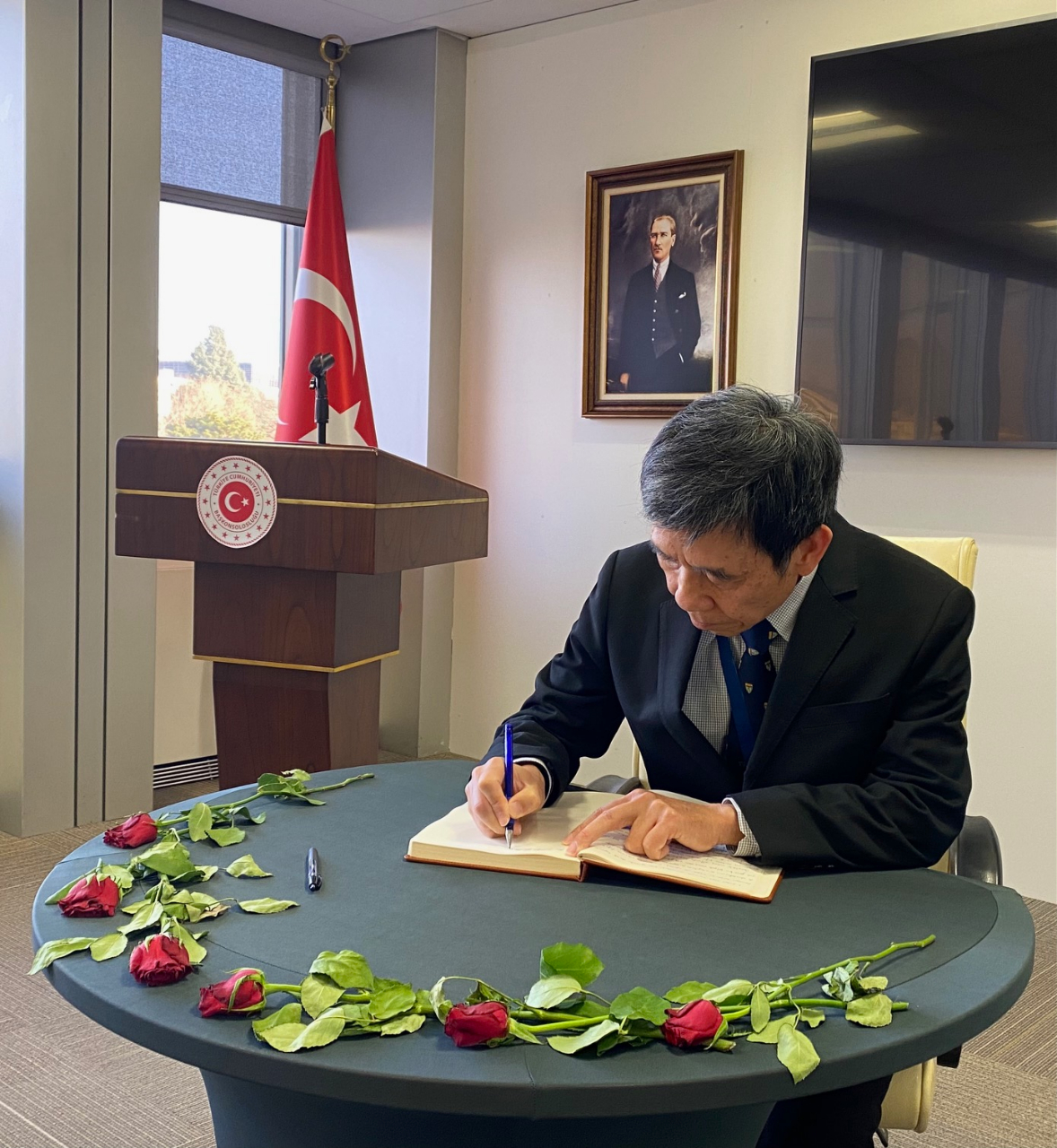 Amb. Lo went to the Türkiye mission and expres... - Permanent Mission ...