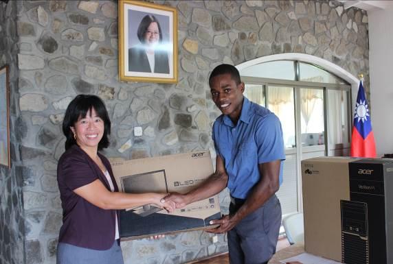 ROC Embassy in SVG hands over desktops to Nati... - Embassy of the ...