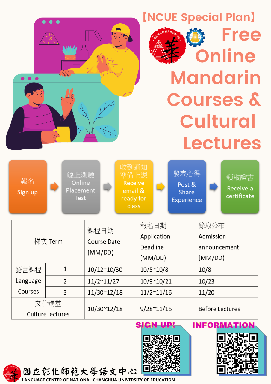 1008【NCUE_LCCH_Special_Plan】_Free_Online_Mandarin_Courses___Cultural ...