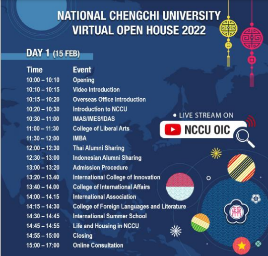 NCCU Virtual Open House 2022 coming soon - Taipei Economic and Cultural ...