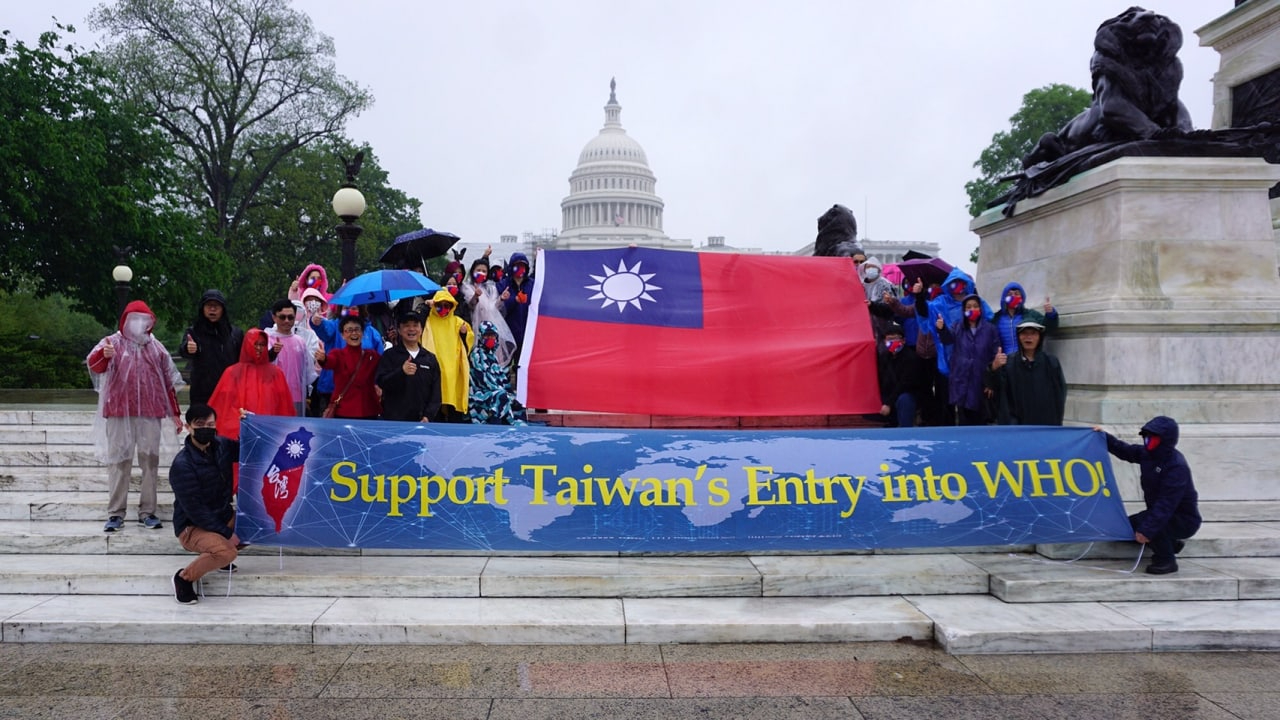 2022.05.07 Overseas Taiwanese gathered in DC to voice support for ...