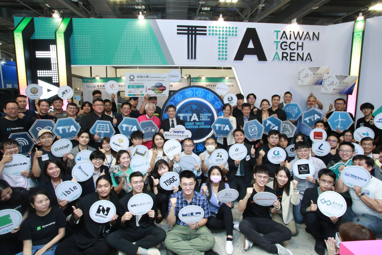 國家科學及技術委員會的臺灣科技新創基地 （Taiwan Tech Arena, TTA）結合全球50個團隊