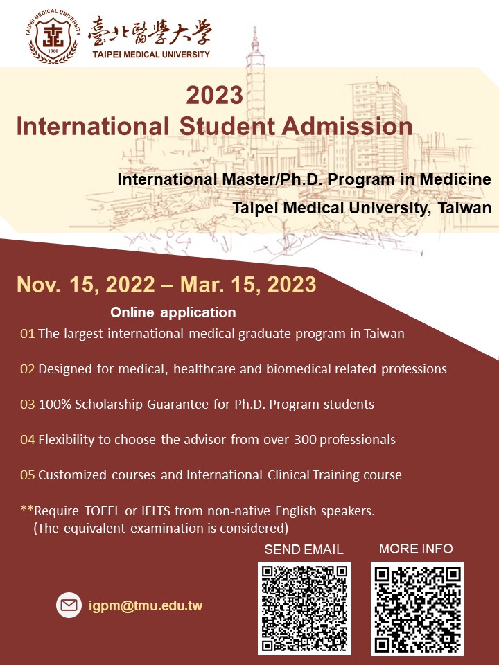 Taipei Medical University International Master... - Taipei Economic and ...