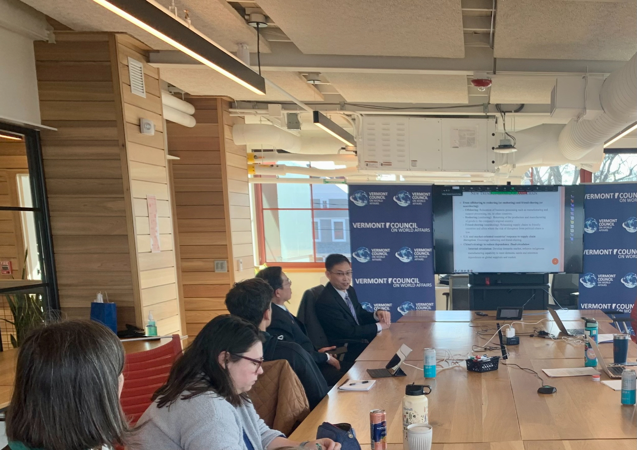 孫處長赴佛蒙特州世界事務協會發表演說 展示台灣重要性 - 駐波士頓台北經濟文化辦事處 Taipei Economic and Cultural Office in Boston