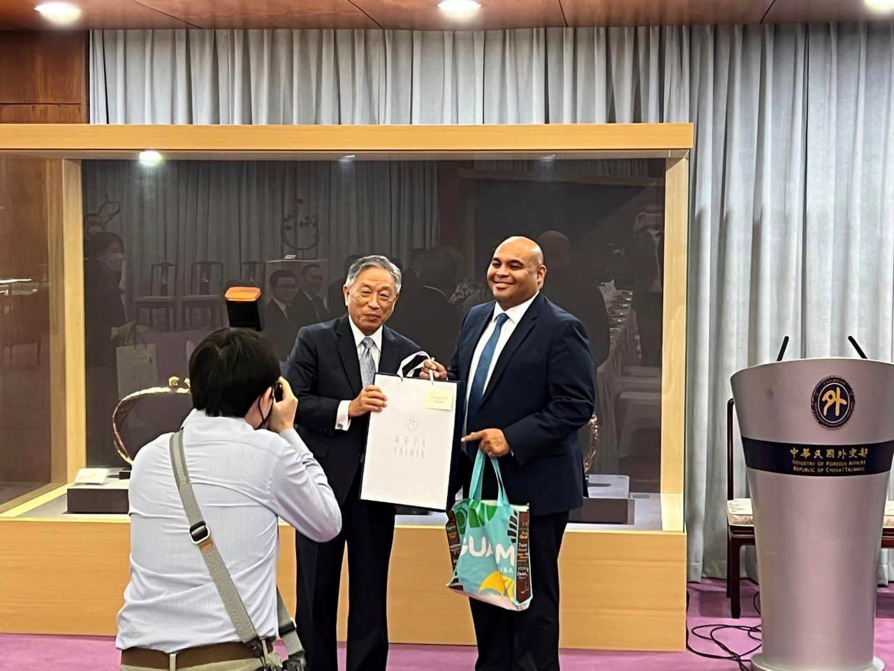 Lt. Governor of Guam Joshua F. Tenorio visited the Ministry of Foreign ...