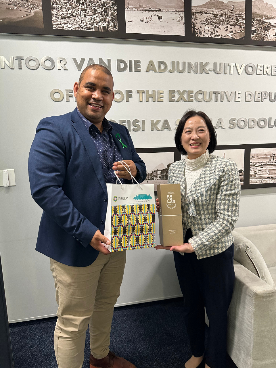 陳瑩莉處長拜會開普敦市副市長Eddie Andrews