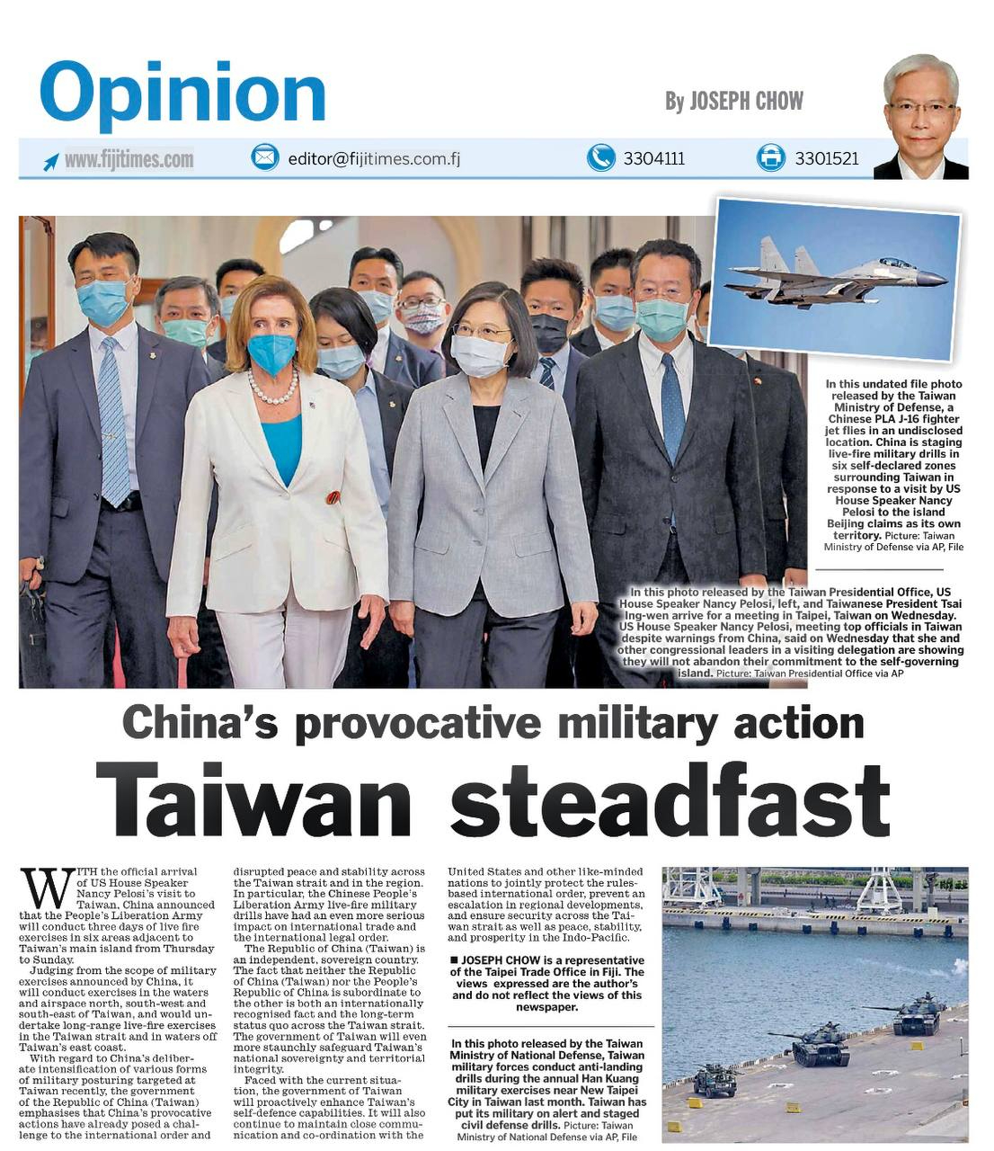 China’s provocative actions pose a challenge t... - Taipei Trade Office ...