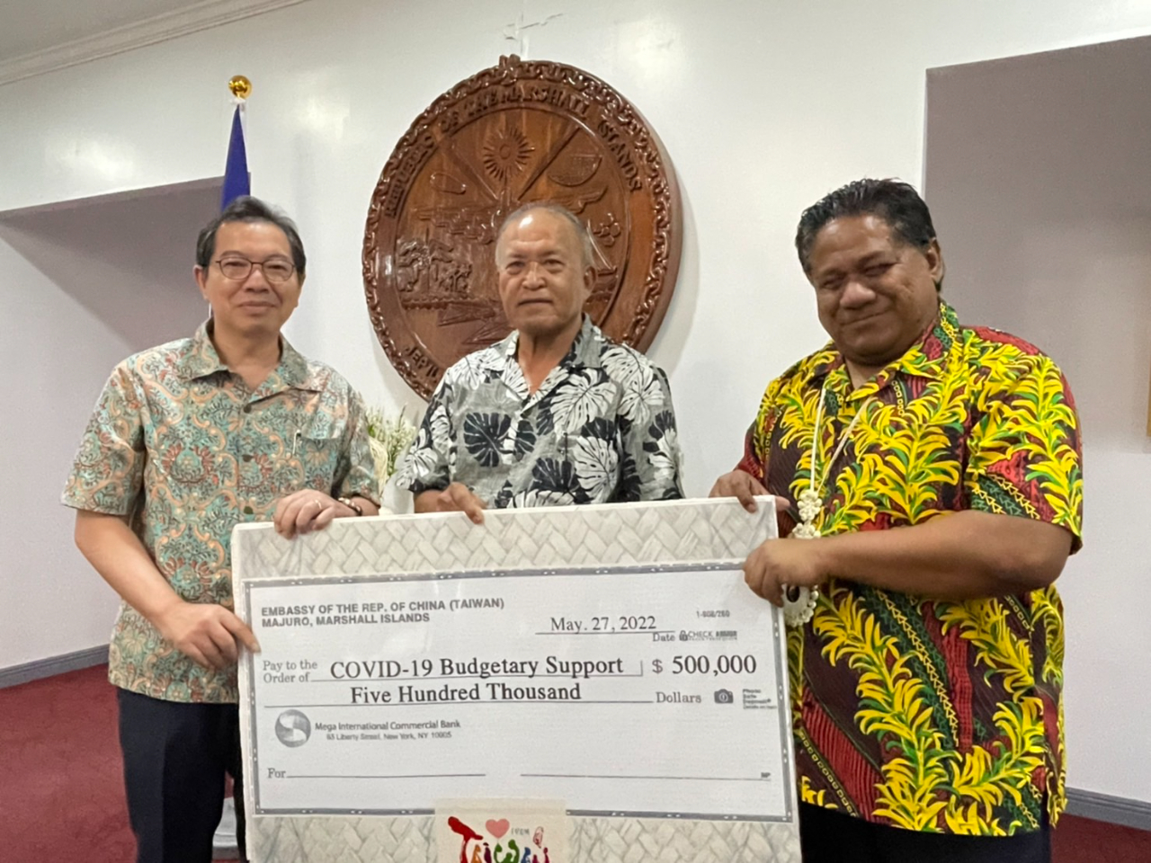 500,000 USD from ROC(Taiwan) for RMI COVID-19 ... - Embassy of the ...