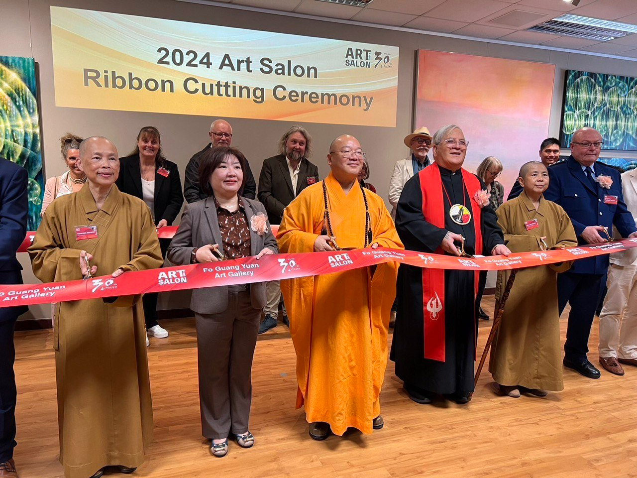 陳詠韶處長出席佛光緣美術館紐西蘭一館舉辦的「2024年藝術沙龍」開幕式1